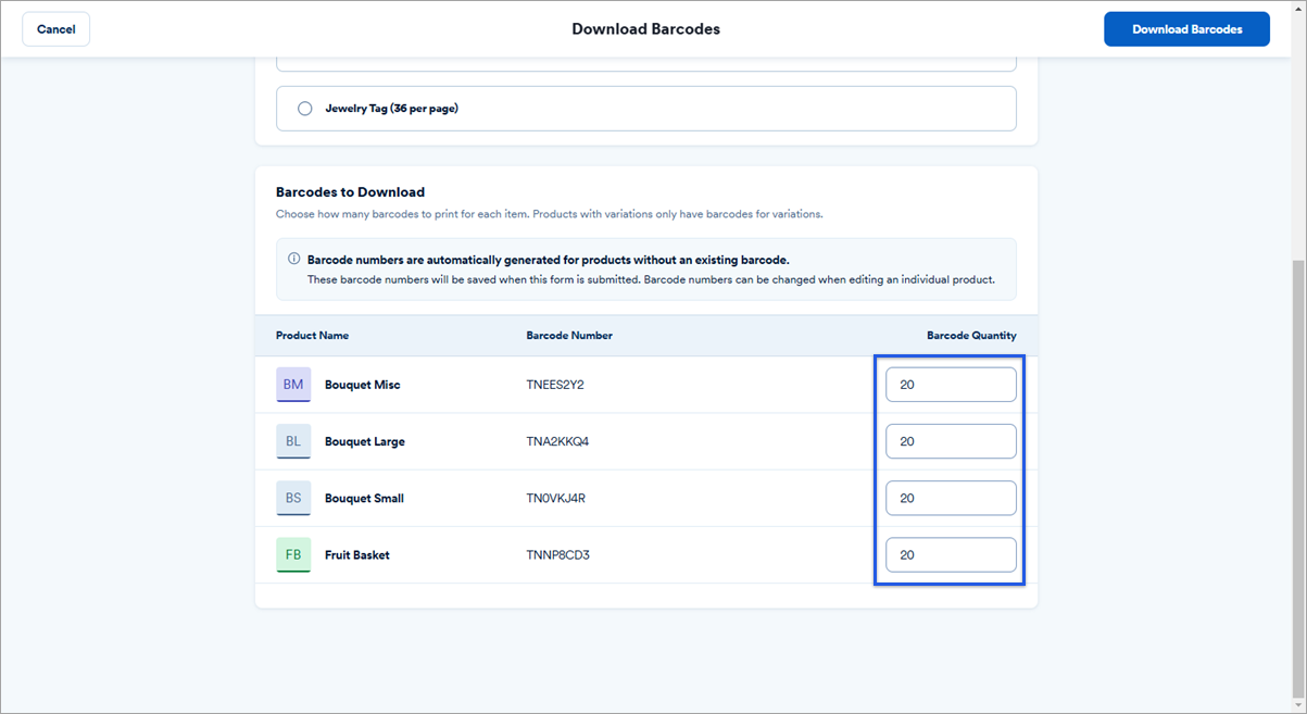 Create and Print Barcodes from talech.com