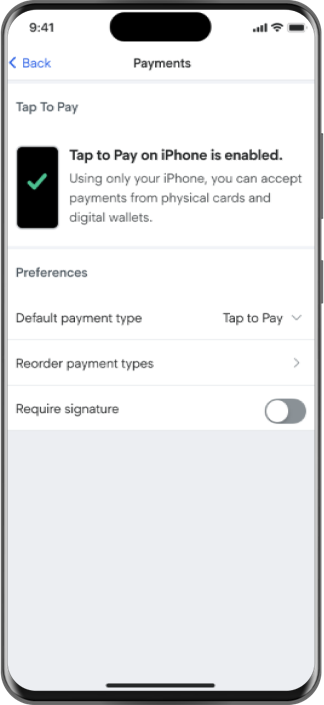Accept contactless payments with Tap to Pay on iPhone and talech Mobile