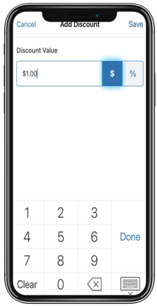 How to Apply a Discount to an Order in talech Mobile