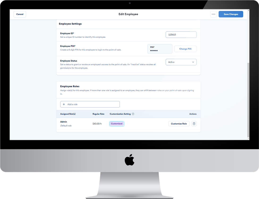 Modifying Employee Permissions