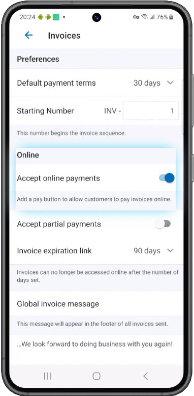 talech Mobile and talech Terminal Invoices – Configuring Online and ...