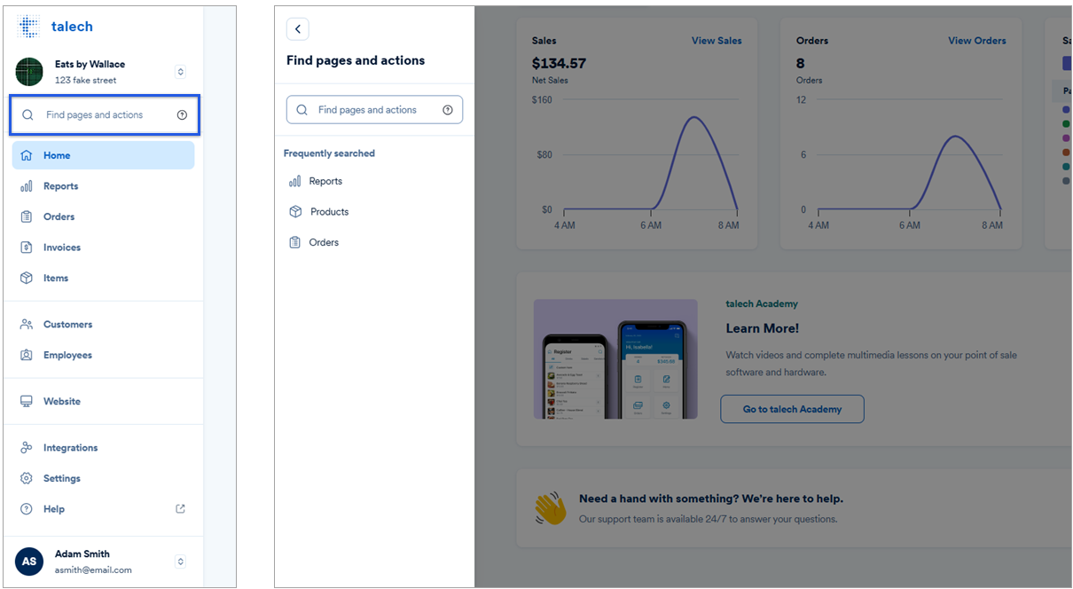 talech.com Home Page