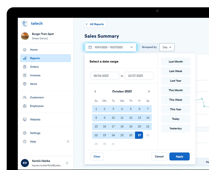 Understand the Sales Summary Report