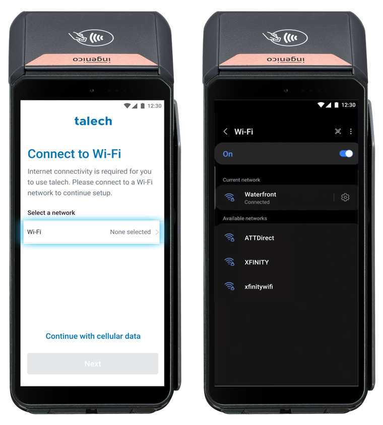 talech Terminal Setup