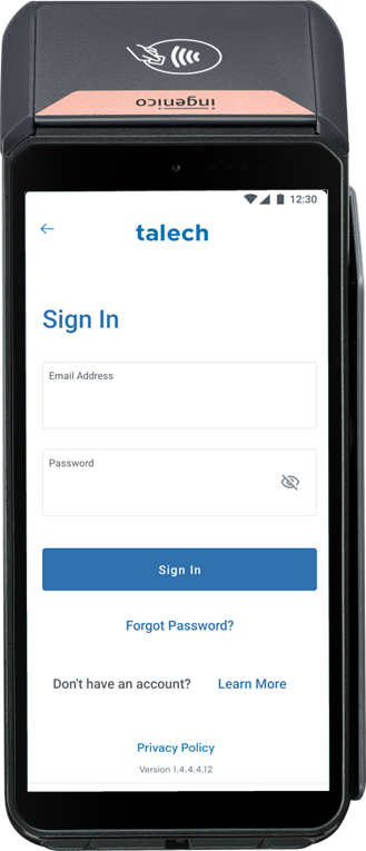 talech Terminal Setup