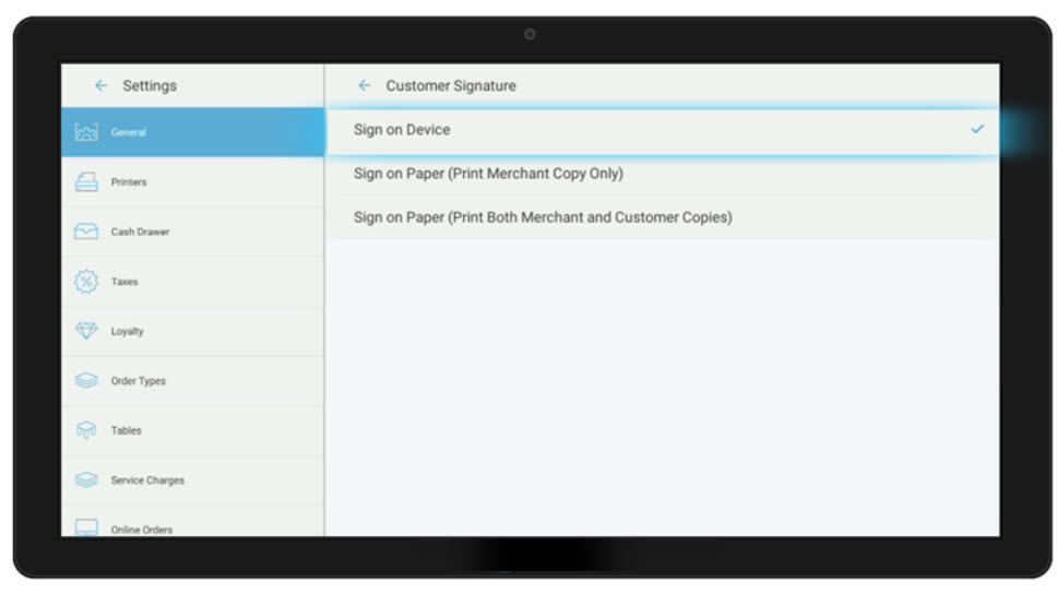 talech Register Customer Facing Display Features