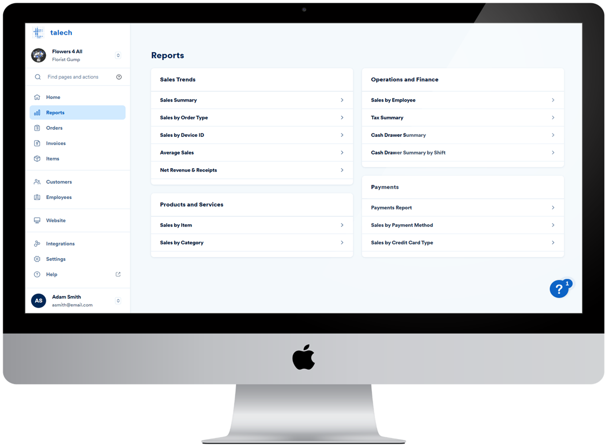 Reports on talech.com