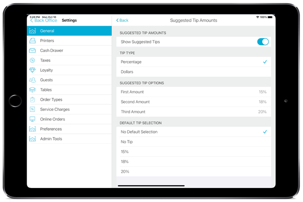 Add Tip Line and Suggested Tip Amounts