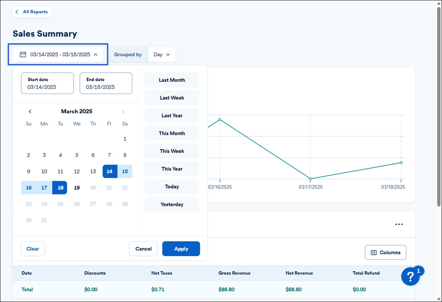 Reports on talech.com