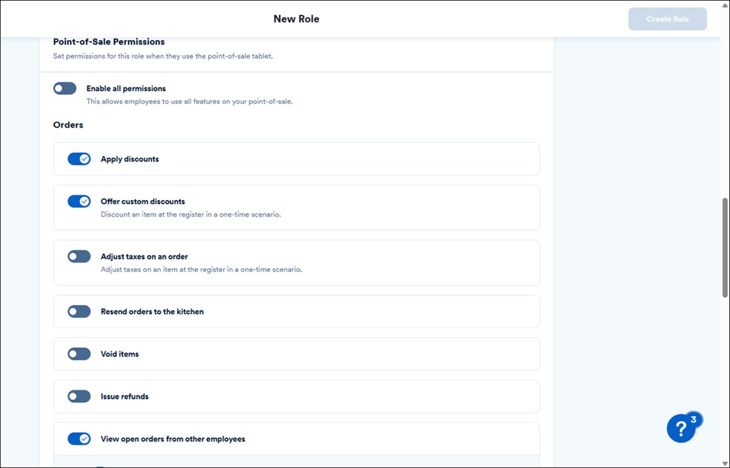 Create and Edit Employee Roles