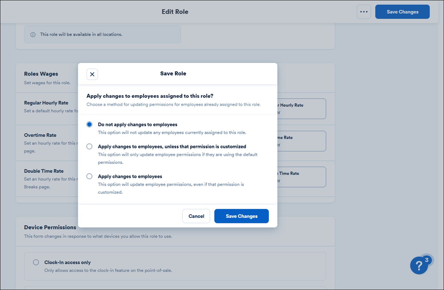 Create and Edit Employee Roles