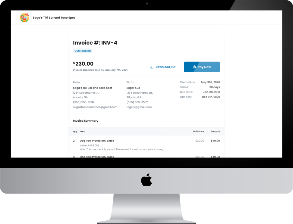 How to Pay or Partially Pay an Invoice
