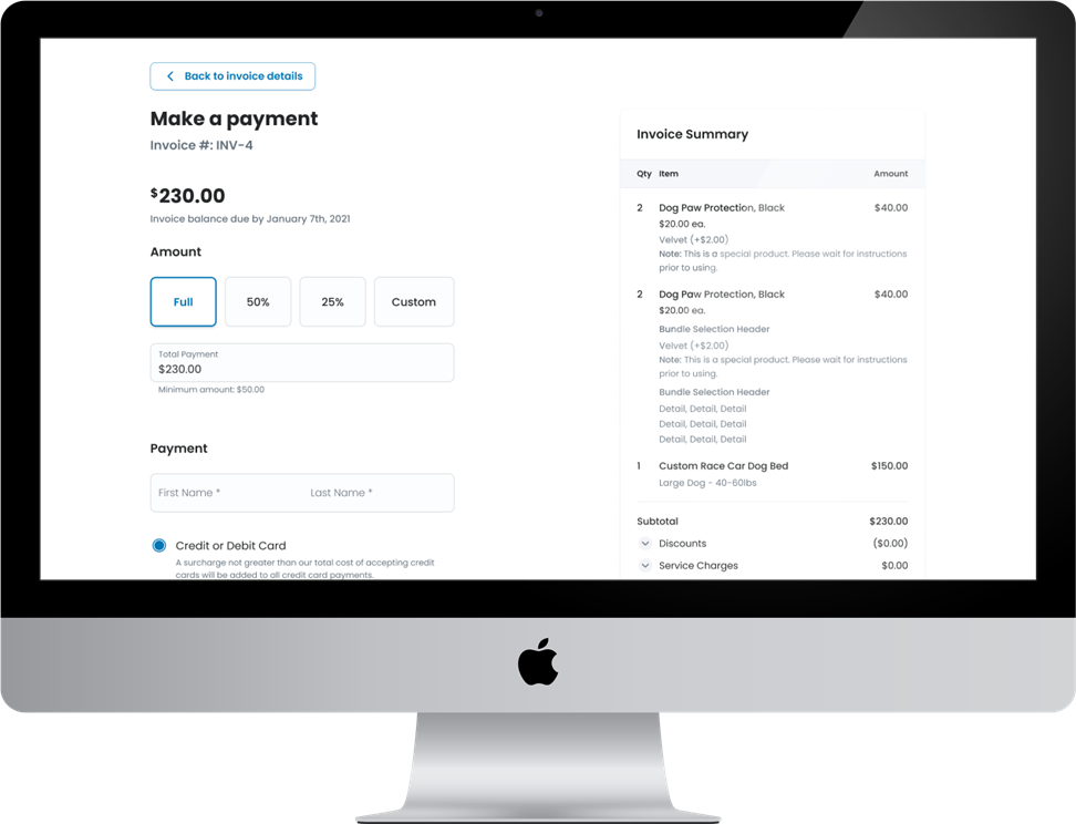How to Pay or Partially Pay an Invoice