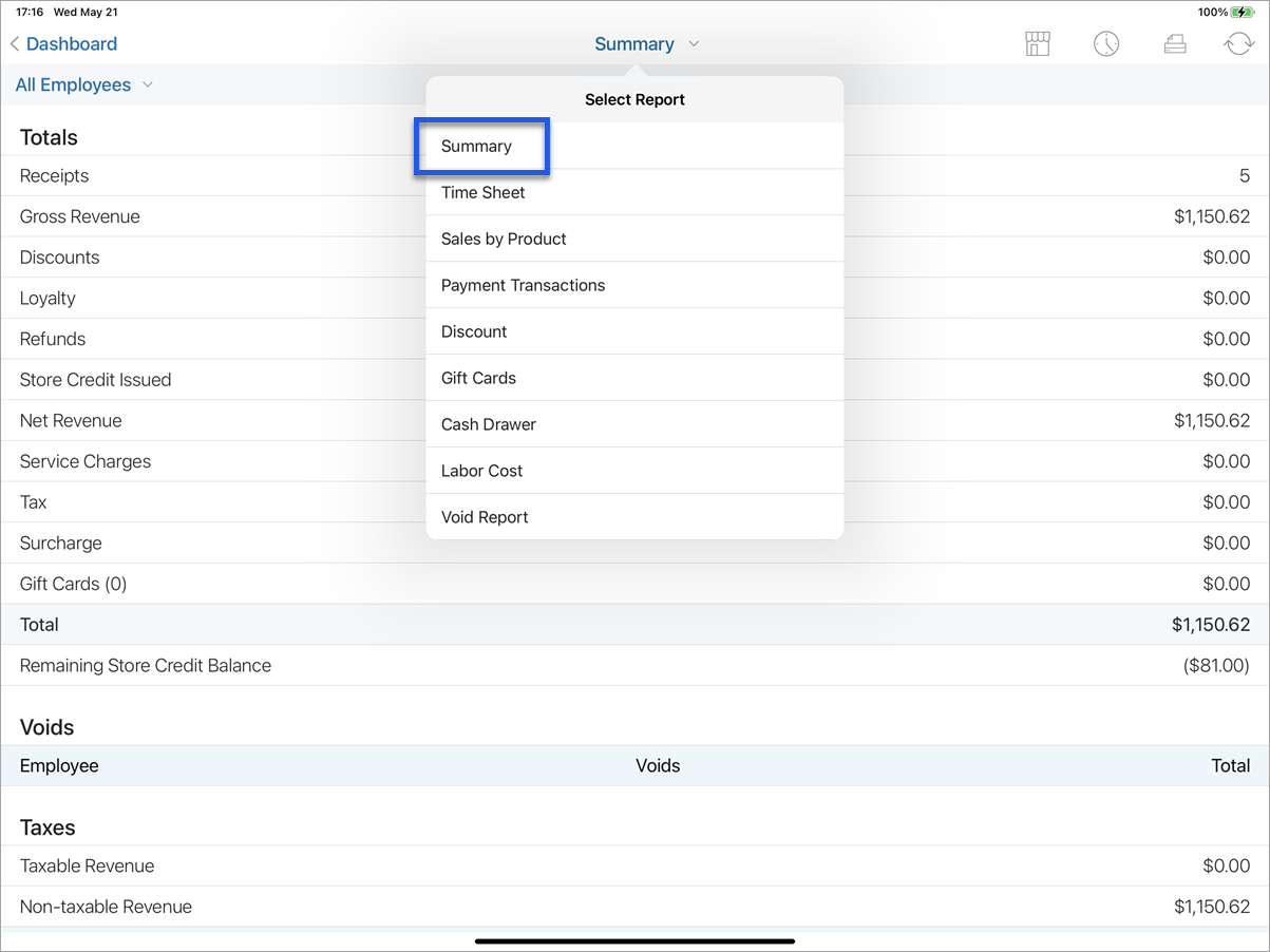 Summary Report on talech Register