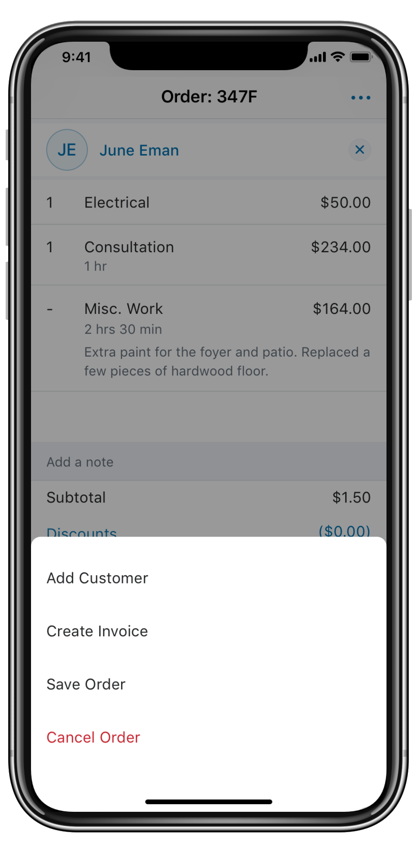 talech Mobile Invoices