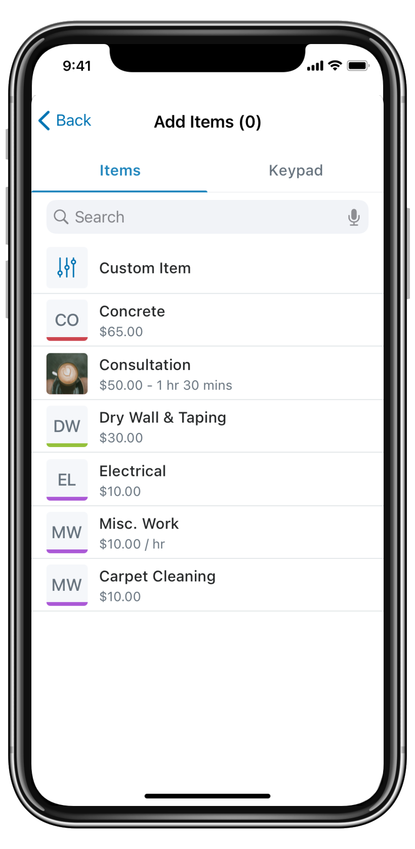 talech Mobile Invoices