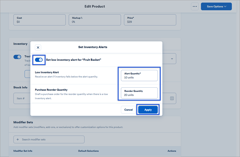 How to Set Up Inventory Alerts