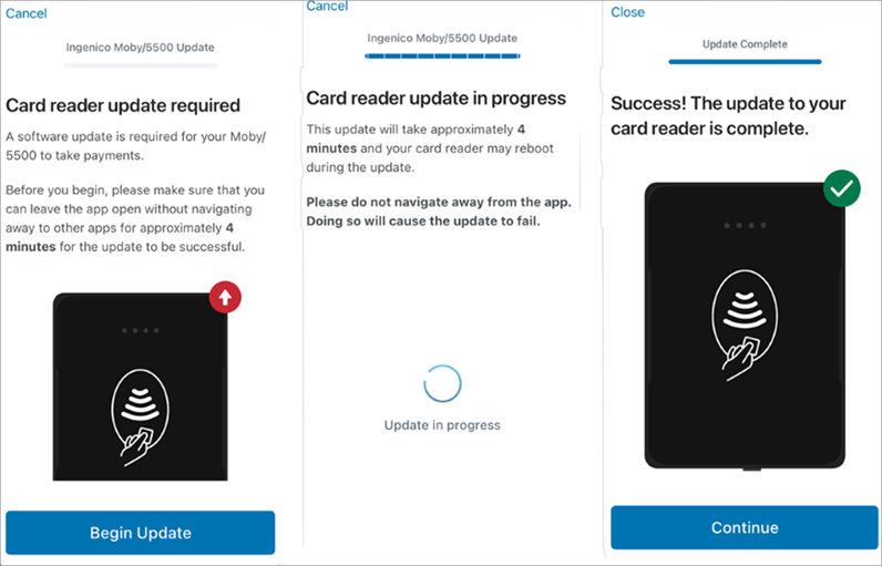 Pair talech Mobile to Moby/5500 on an iPhone