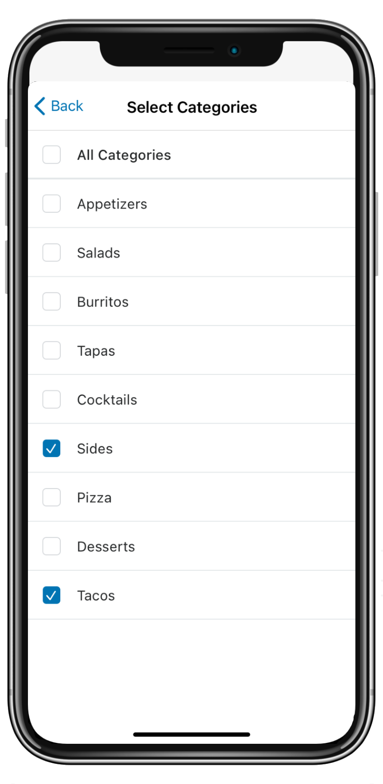 talech Mobile Settings