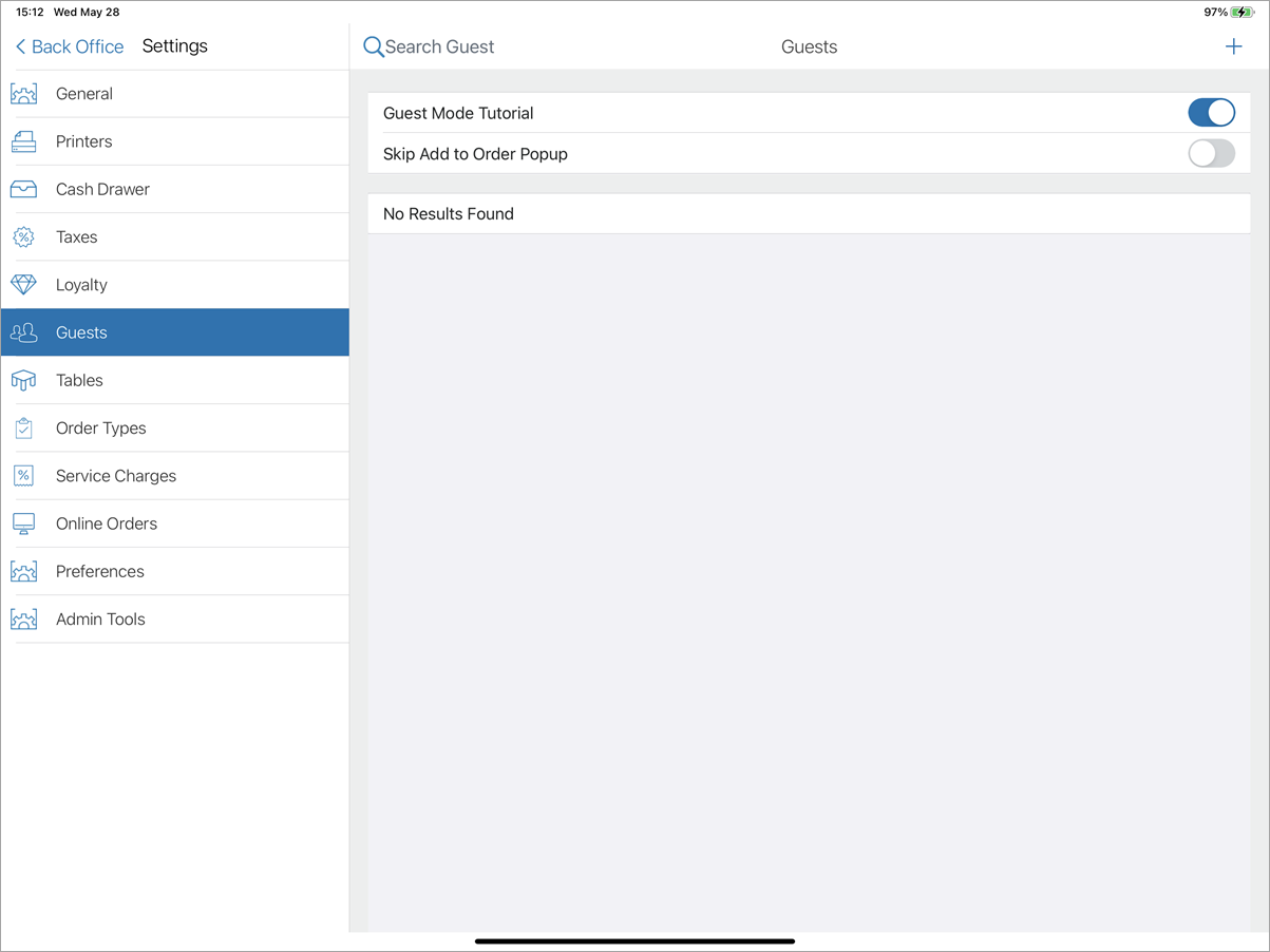 Guest or Kiosk Mode on talech Register