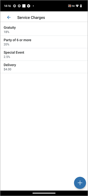 talech Mobile Settings