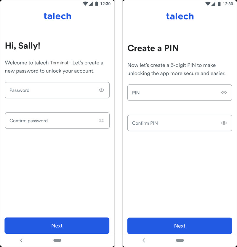 talech Terminal Setup
