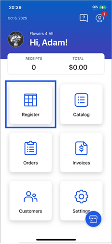Run a Test Transaction on talech Mobile