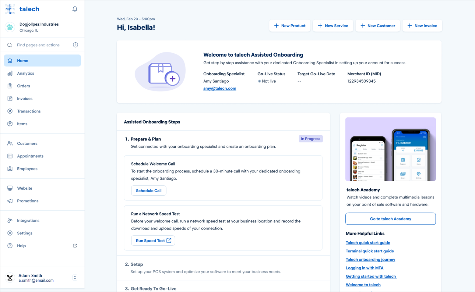 Get Started with talech: Your Onboarding Journey
